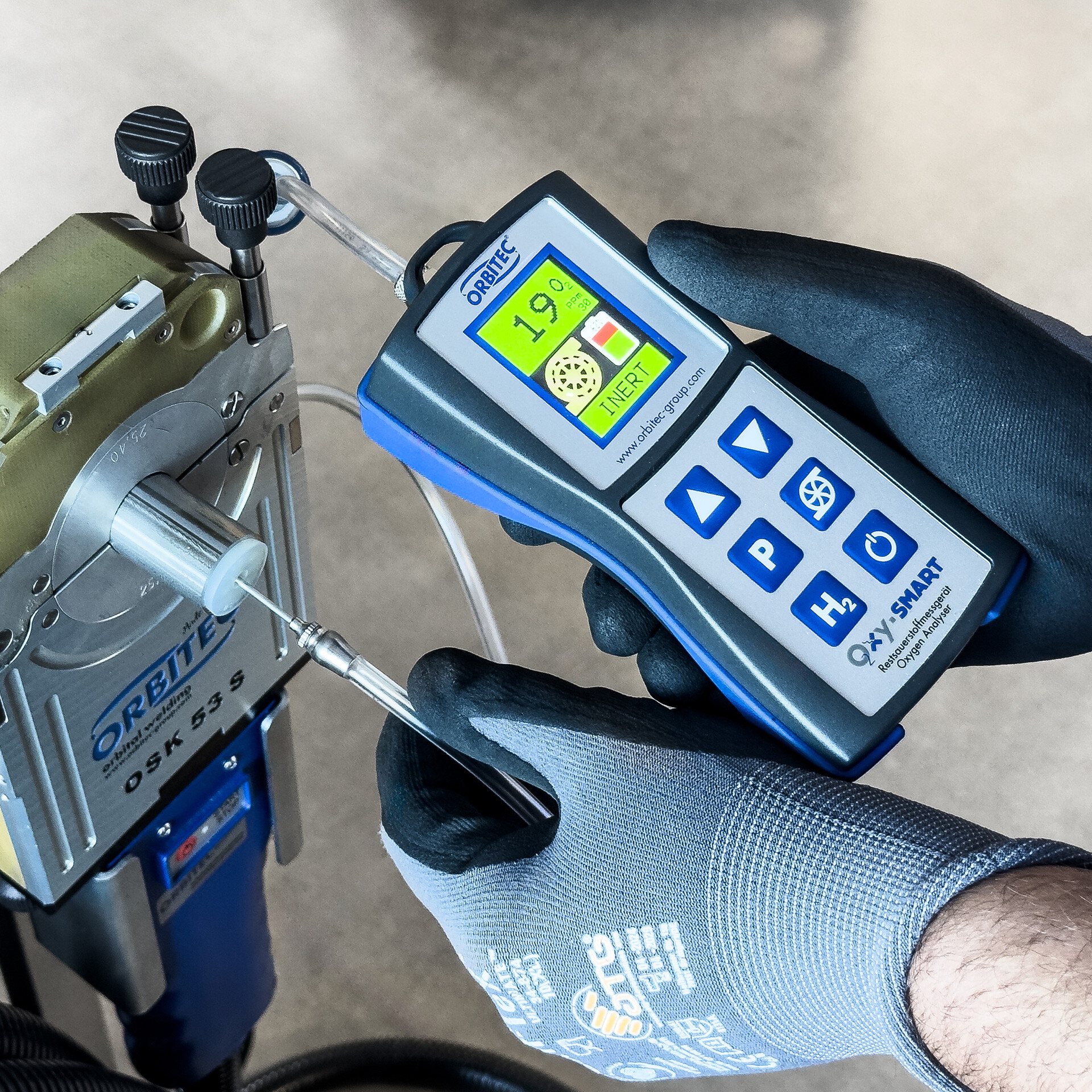 Oxy Smart oxygen analyser including accessories – Orbitec GmbH