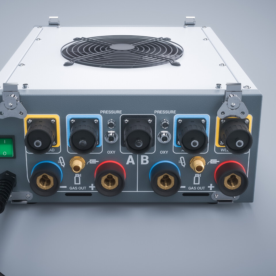 Switchbox – switching box for welding with two welding heads – Orbitec GmbH